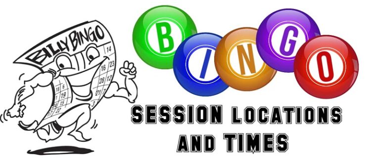 Bingo Session Times and Locations - Bingo NOW Bingo Merchandise